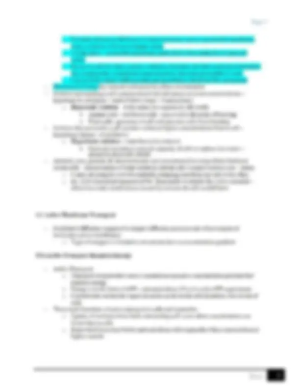 Biology Midterm 2 – Study Notes | Exams Biology | Docsity