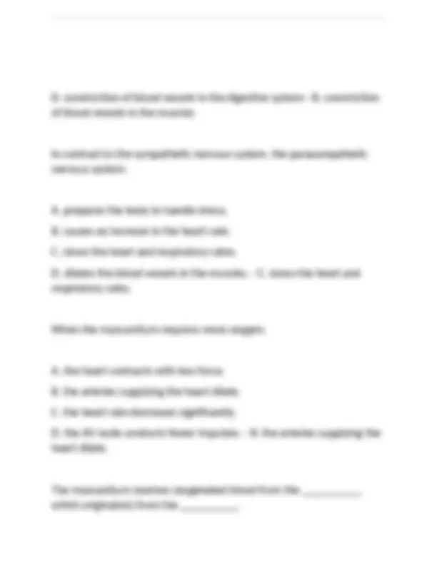 AAOS EMT Chapter 16 Cardiovascular Emergencies exam.docx | Exams Nursing | Docsity