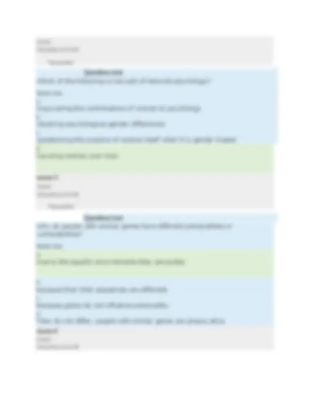 Straighterline introduction to psychology PSY101 Topic 4: Sensation and ...