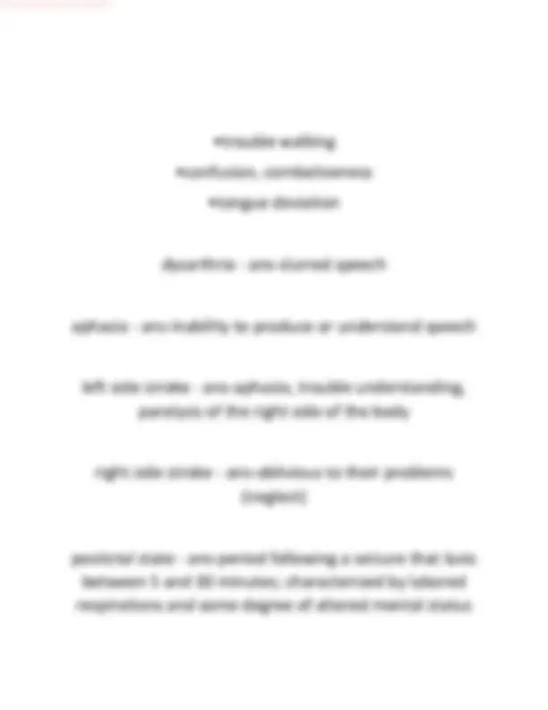 AAOS EMT Chapter 18 - Neurologic Emergencies exam guide.pdf | Exams ...