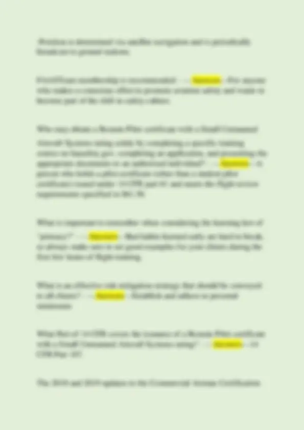 Sporty CFI Test Questions and Answers: Aviation Study Guide 2025/2026 ...