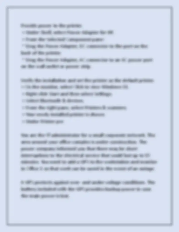 A.3 TESTOUT PC PRO CERTIFICATION PRACTICE EXAM QUESTIONS AND VERIFIED ...