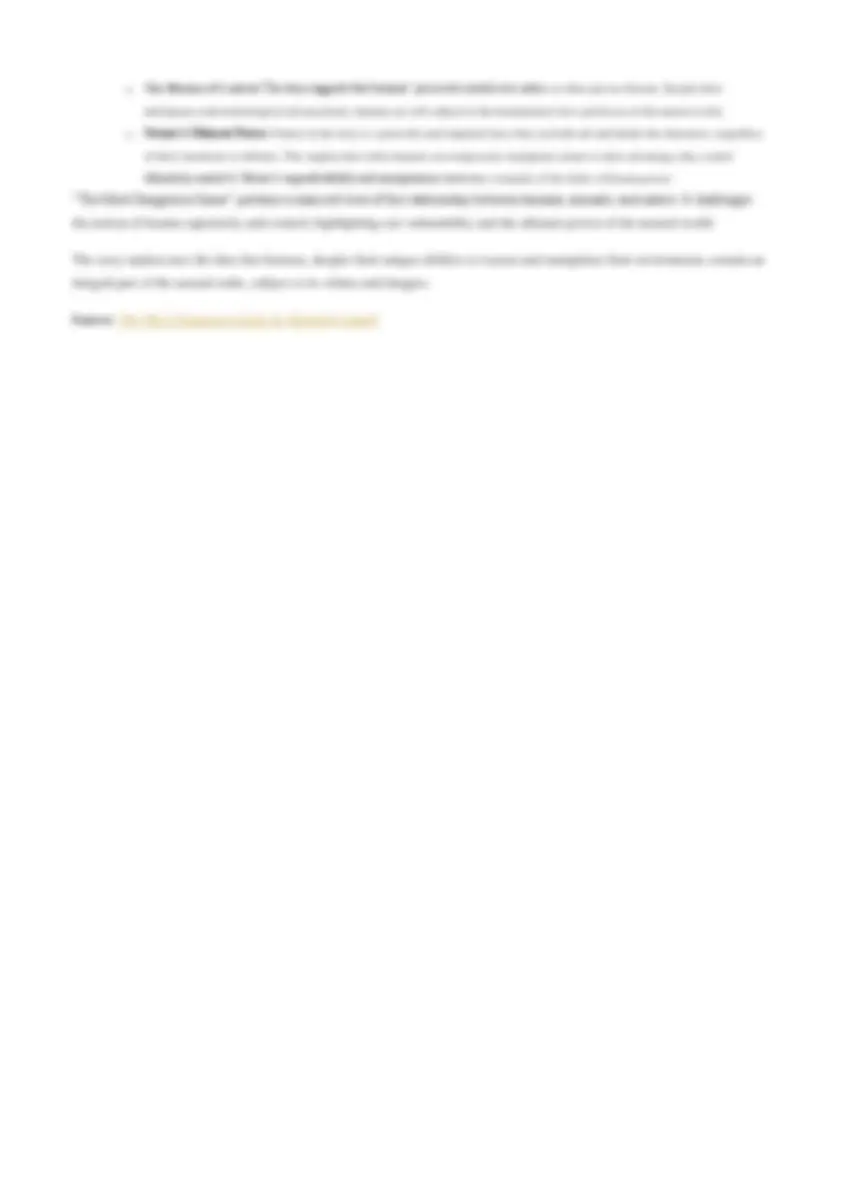 The Most Dangerous Game: Answers and Analysis | Exams Literature | Docsity
