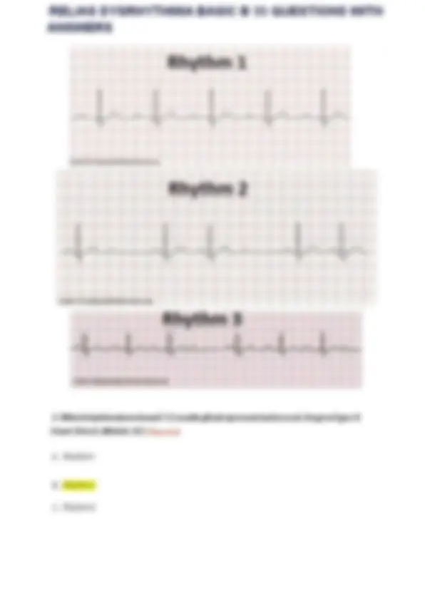 RELIAS DYSRHYTHMIA BASIC TEST 35 QUESTIONS & ANSWERS (BASIC A ...