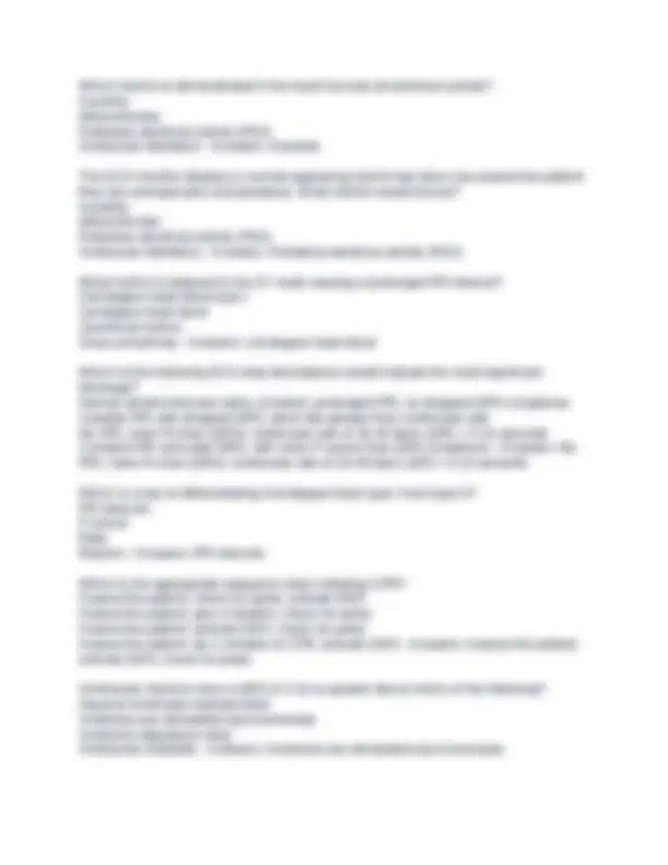 Kaiser EKG Post Test Heart Blocks Questions and Correct Answers | Exams ...