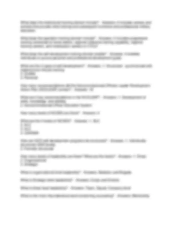 M-SLC NCOPD QUESTIONS AND ANSWERS | Exams Social Sciences | Docsity