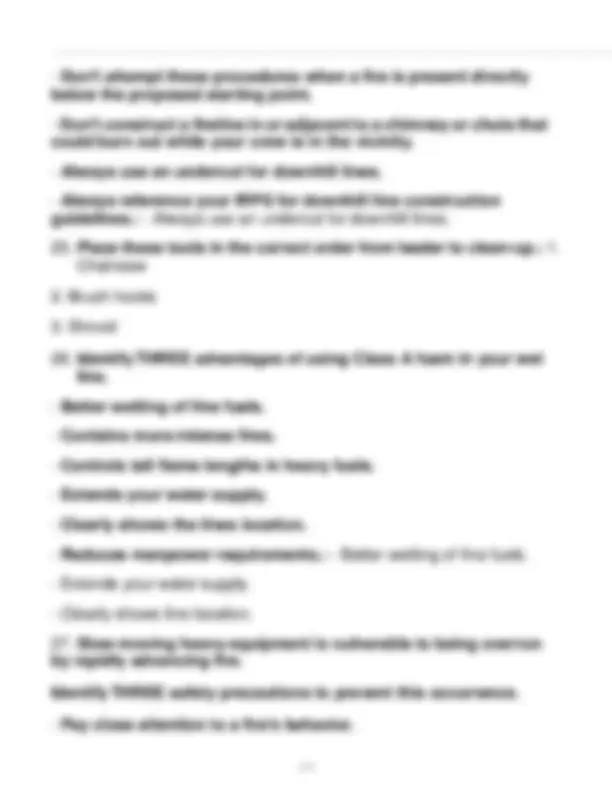 Firefighter Training S-130 (Suppression, Communication, and Mop-up ...