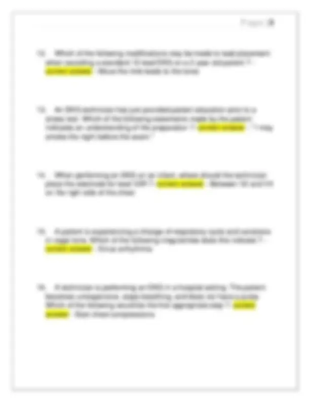 CET Exam Prep: EKG Technician Questions and Answers 2025/2026 | Exams ...