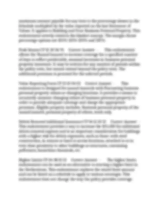 Commercial Property Insurance: Endorsements and Coverage Solutions ...