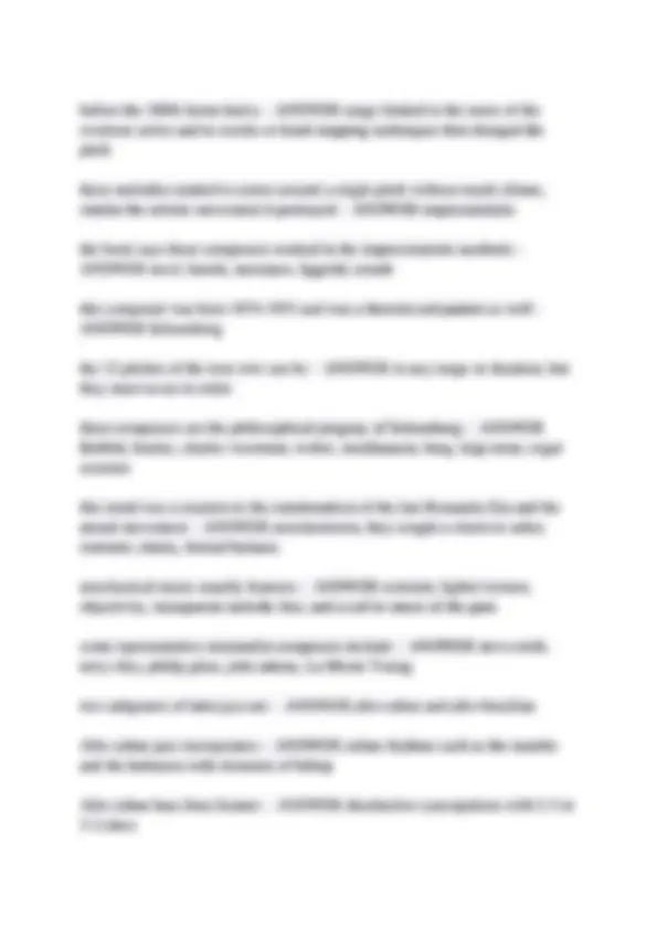 National Board Exam Questions and Answers: Music History and Theory ...