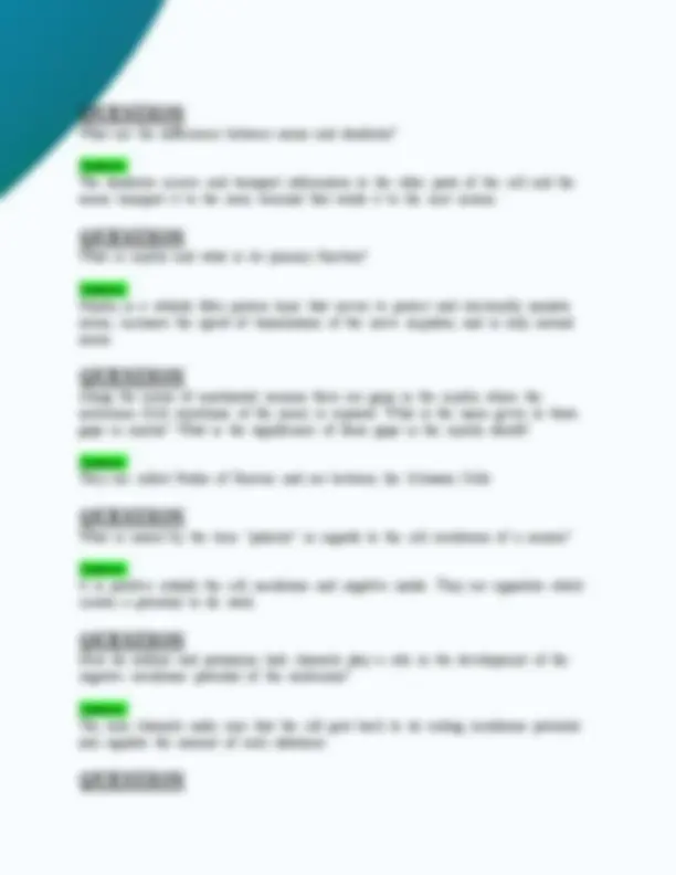 Human Anatomy and Physiology II Exam Review: Cell Transport & Neurons ...