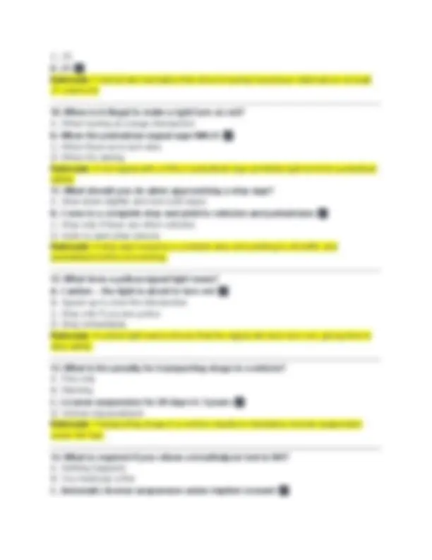 Drivers Ed Practice| EXAM 2025 | ACTUAL REAL EXAM ACCURATE QUESTIONS ...