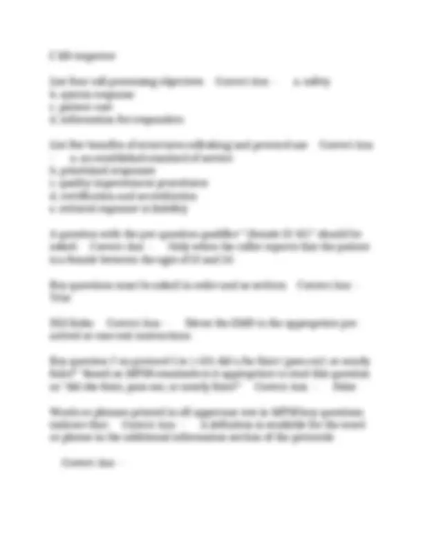 EMD Test - Questions With Detailed Solutions | Exams Nursing | Docsity