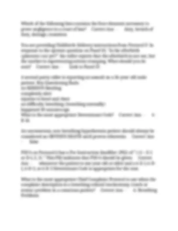 EMD Recertification Exam: Emergency Dispatch Protocols and Solutions ...