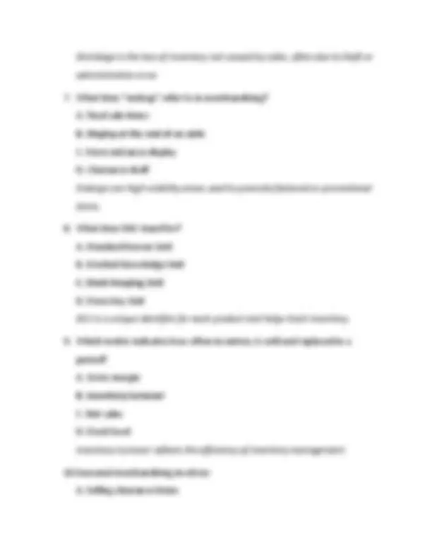 Retail Merchandising (Test Code 4153) Exam Questions and Correct ...