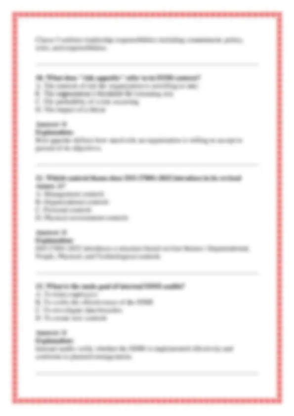 IBITGQ – ISO CERTIFIED ISMS LEAD IMPLEMENTER (CIS LI) COMPLETE PRACTICE ...