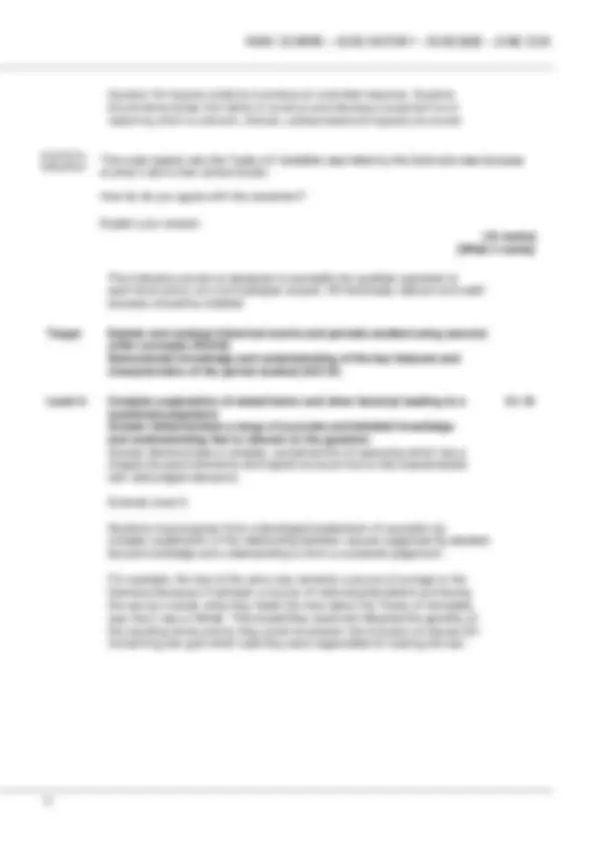 2024 AQA GCSE HISTORY Paper 1 Section B/B: Conflict and tension: the inter-war years, 1918 ...