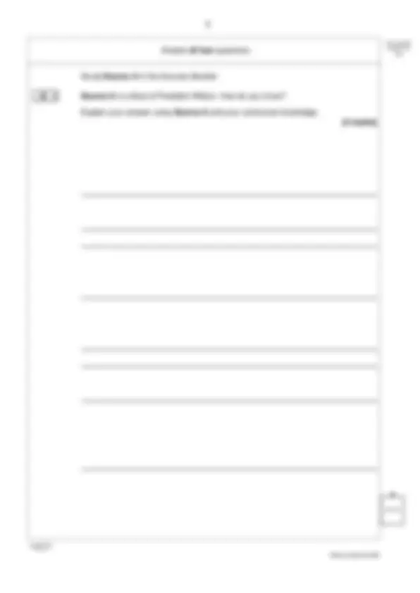 2024 AQA GCSE HISTORY Paper 1 Section B/B: Conflict and tension: the inter-war years, 1918 ...