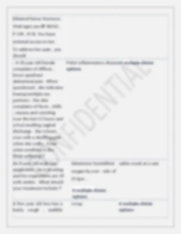 OB_PEDS FISDAP EXAM QUESTIONS AND VERIFIED CORRECT DETAILED ANSWERS | Exams Nursing | Docsity