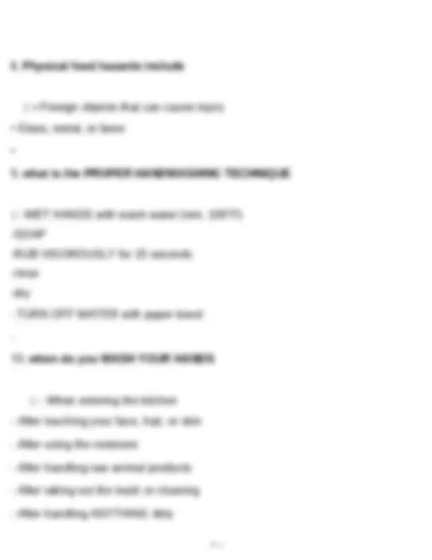 SNHD Food Handler Card Testested questions with revised correct answers ...