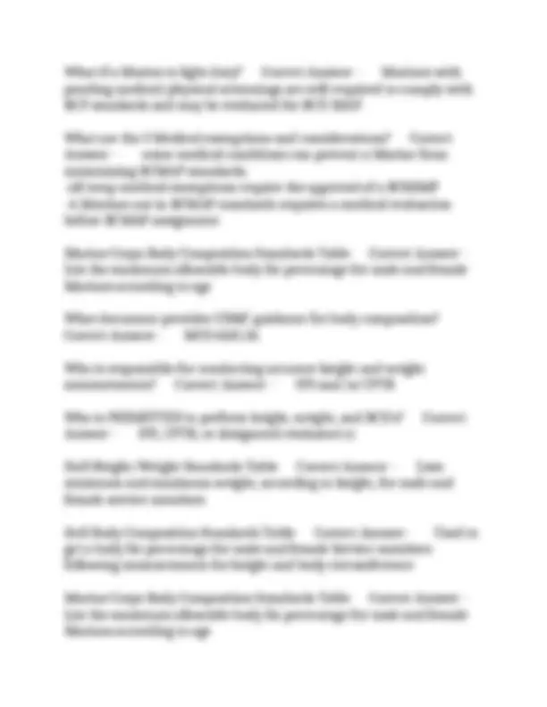 Body Composition Program/ Military Appearance Program – Questions With ...