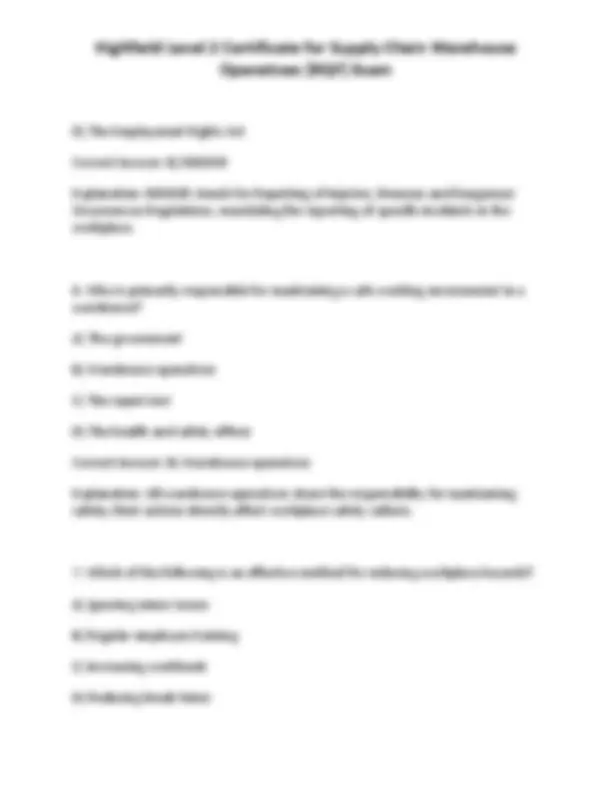 Highfield Level 2 Certificate for Supply Chain Warehouse Operatives ...