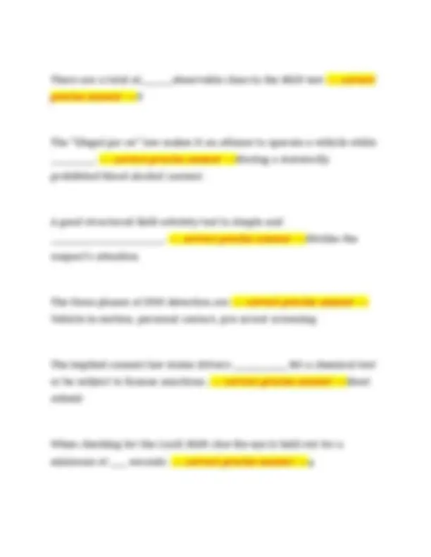 SFST written test Questions with 100% Accurate verified detailed ...