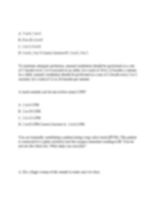 NREMT Practice Questions with correct answers | Exams Nursing | Docsity