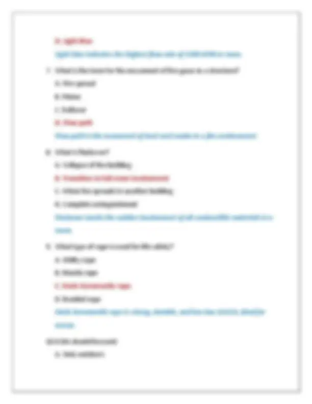 TCFP BASIC STRUCTURE FIREFIGHTER PRACTICE EXAM 2 QUESTIONS AND CORRECT ...