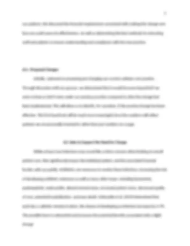 BSNU Capstone (Western Governors University) D226 Task 1: Change Proposal | Study Guides ...