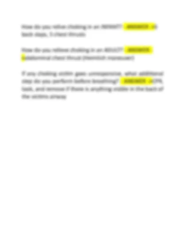CPR TEST (25 QUESTIONS & ANSWERS) LATEST VERSION UPDATED & REVISED ...