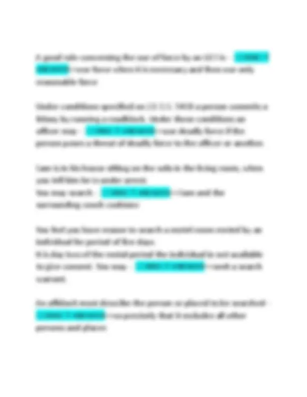 CLEET FINAL EXAM QUESTIONS WITH COMPLETE VERIFIED SOLUTIONS (GUARANTEED ...