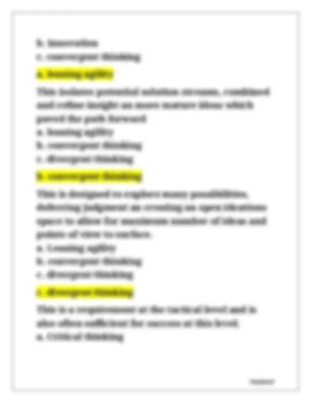 SNCOA DLC LDR-301S Exam Mod 1 Lesson 5 Innovation, Agility And ...