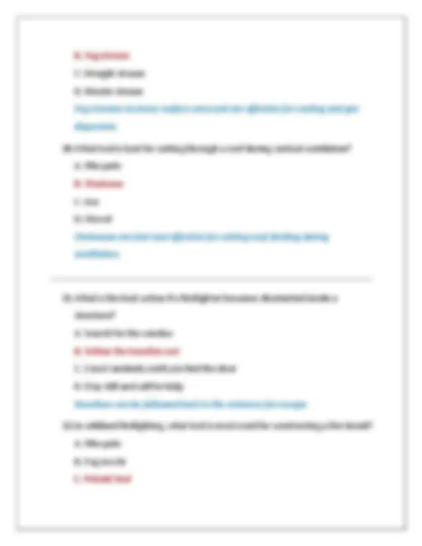 TCFP FIREFIGHTER CERTIFICATION PRACTICE EXAM 1 QUESTIONS AND CORRECT ...