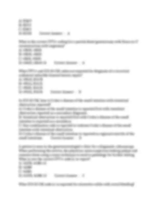 AAPC CPC Chapter 11 | Questions With Accurate Solutions | Exams Nursing | Docsity