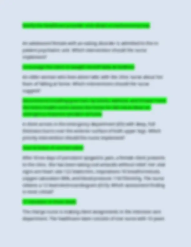 EXIT HESI BSN 366: EXAM, 2025/2026 WITH CORRECT/ACCURATE ANSWERS ...