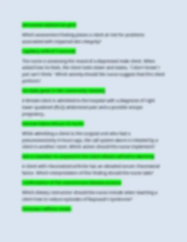 EXIT HESI BSN 366: EXAM, 2025/2026 WITH CORRECT/ACCURATE ANSWERS ...