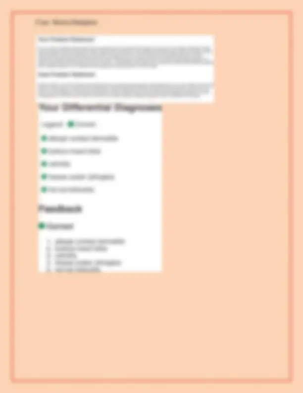 iHuman Case Study: Krista Hampton 25 years Old Female CC: Allergic dermatitis (Skin)(V1) 2 ...