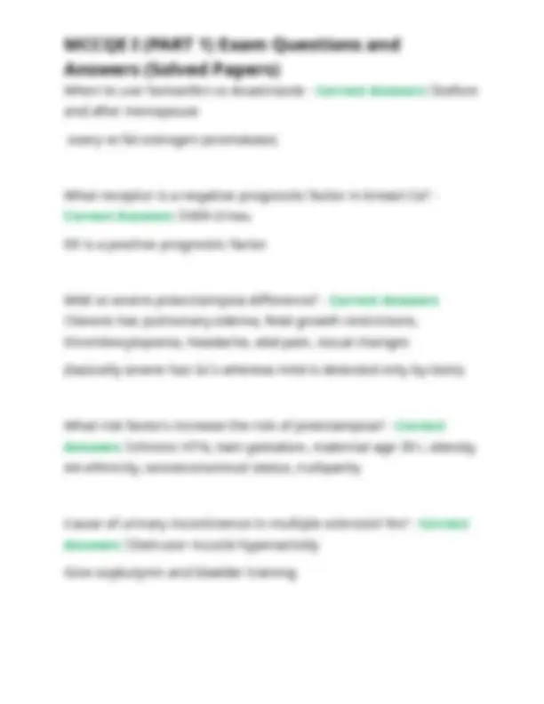 MCCQE I (PART 1) Exam Questions and Answers (Solved Papers) | Exams ...