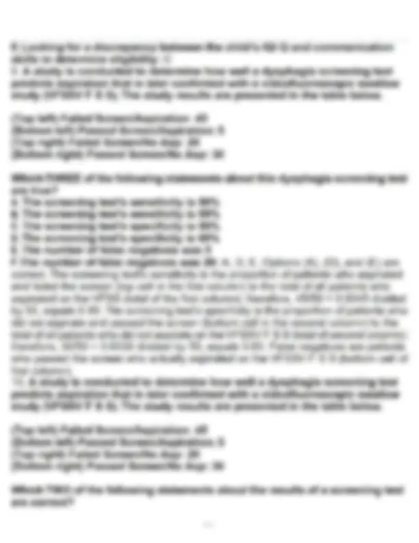 SLP Praxis Practice Test – Form 3 Speech-Language Pathology Exam ...