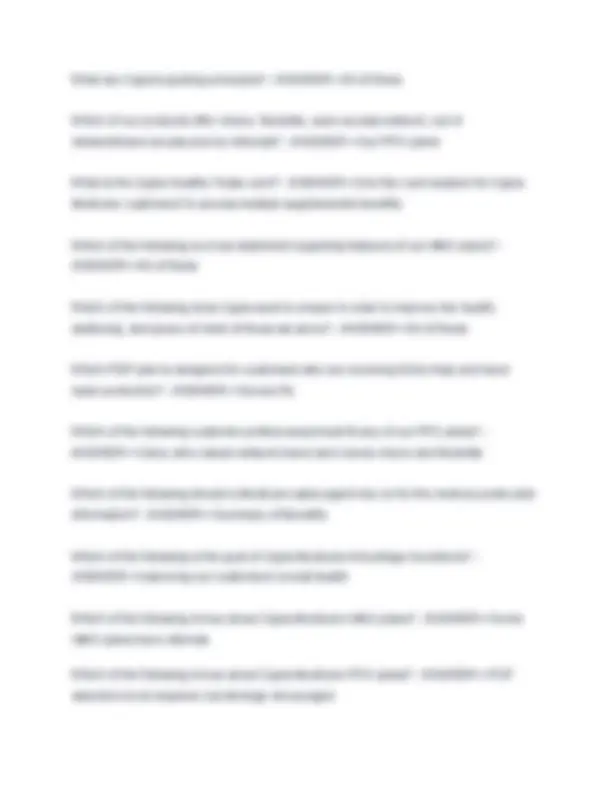 2025 CIGNA MEDICARE PRODUCT AND BENEFITS EXAM COMPLETE EXAM QUESTIONS ...