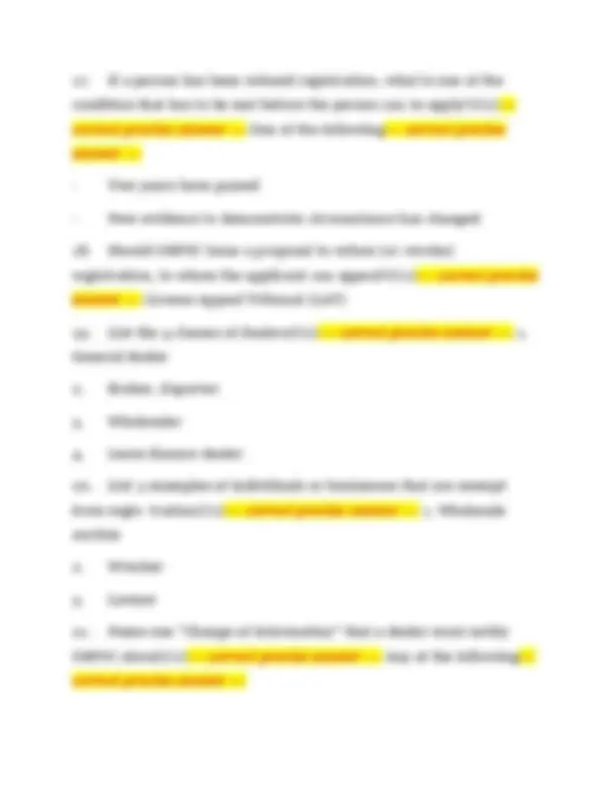 Omvic Automative (Test Chapter 1-18) Examination Prep questions with ...