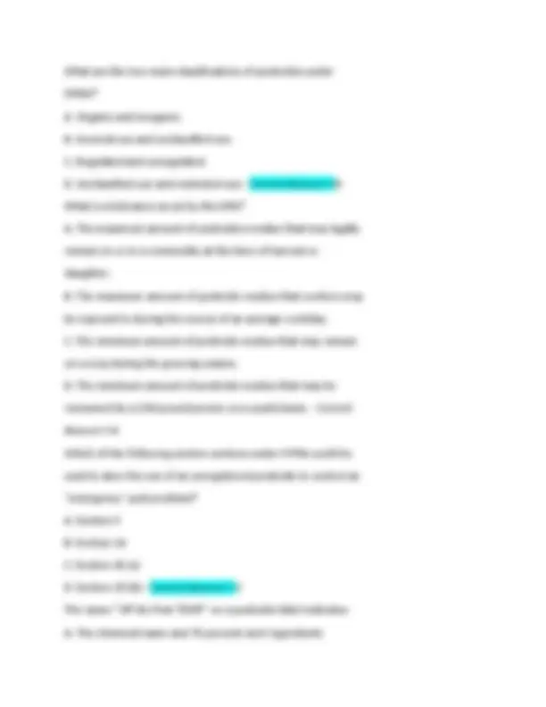 National Pesticide Applicator Certification Core Manual Exam Verified ...