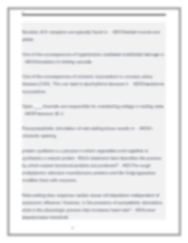 Patho FHEA Midterm Study Guide Latest Edition 2025-2026.Questions ...