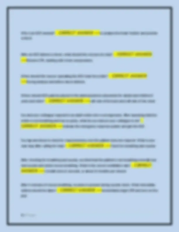 CPR/RQI NEWEST ACTUAL EXAM COMPLETE QUESTIONS & CORRECT DETAILED ...