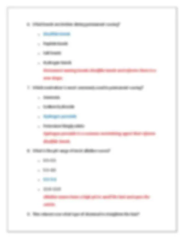 MILADY COSMETOLOGY CHEMICAL TEXTURE SERVICES PRACTICE EXAM QUESTIONS ...