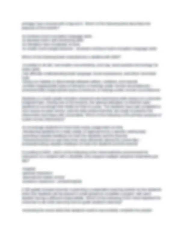 PRAXIS SPED 5355 QUESTIONS AND ANSWERS 2025 | Exams Advanced Education ...