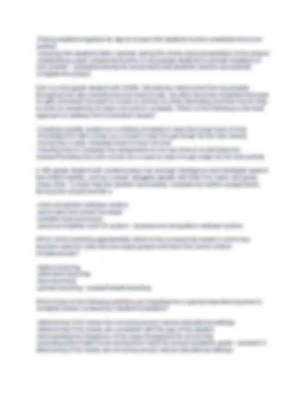 PRAXIS SPED 5355 QUESTIONS AND ANSWERS 2025 | Exams Advanced Education ...