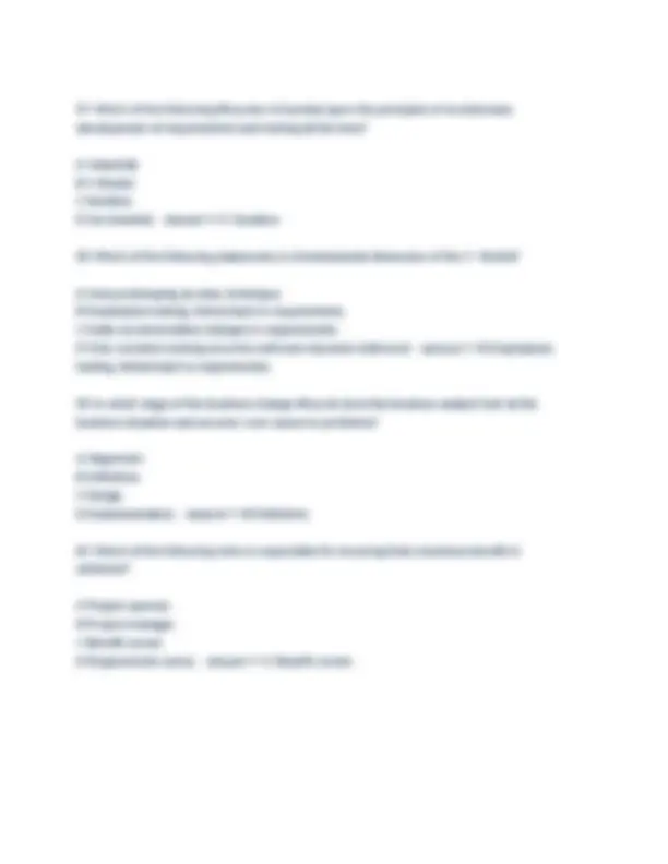 BCS FOUNDATION CERTIFICATE IN BUSINESS ANALYSIS (SAMPLE PAPER A 2025 VERSION 2.0) Exam 202 ...