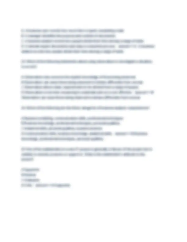 BCS FOUNDATION CERTIFICATE IN BUSINESS ANALYSIS (SAMPLE PAPER A 2025 ...